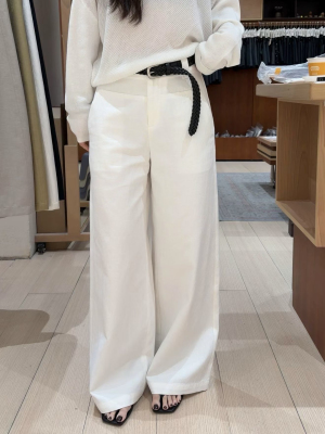 直筒十分裤2026春夏新款高腰显瘦宽松阔腿休闲裤直筒拖地裤8083