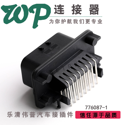 23孔776087-1针座PCB针座弯针 电动车控制器 接焊接端接插件