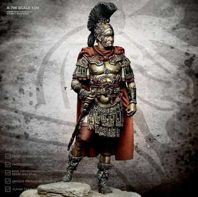 1/24 罗马军官  树脂手办 古代兵人 白模(原特)  A-796
