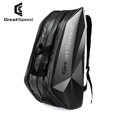 greatspeed四大满贯6-9支装硬壳网球包羽毛球包单肩双肩独立鞋仓