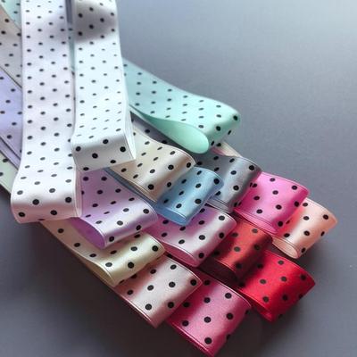 diy发饰波点1.5cm宽手工缎带