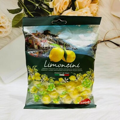 意大利进口LiKing薄荷柠檬味糖果150g强劲清凉新口气学生提神零食