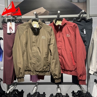 Nike耐克男外套2026春款宽松防风加绒内里立领运动夹克IQ3705-212