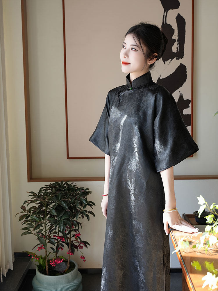 Dai Linglong Satin Original Mulberry Silk Inverted Large Sleeve ...