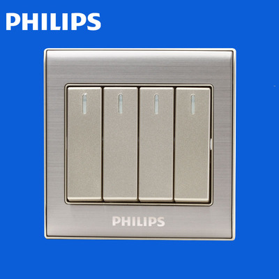 飞利浦开关插座面板家用单控墙壁