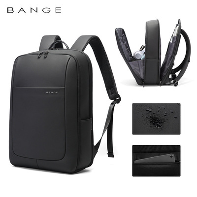 Bange新款男士双肩背包商务通勤电脑包休闲防泼水书包 backpack