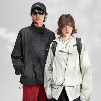 DAIKON户外轻薄2穿立领防晒外套