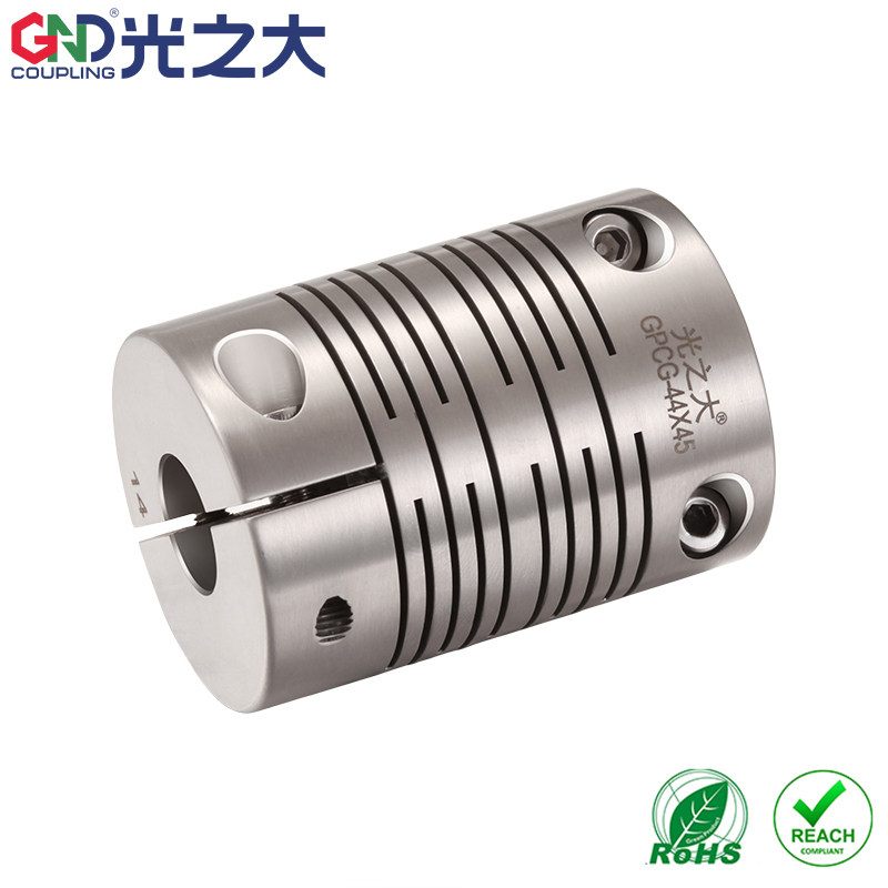 光之大GPCG不锈钢联轴器编码器步进伺服马达电机沟槽式平行线丝杆