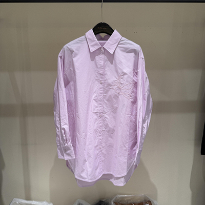 欧洲站2026春翻领纯色长袖衬衫