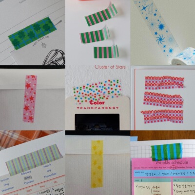 韩国复古基础手帐胶带