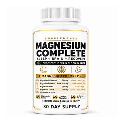 现货120粒镁复合胶囊MAGNESIUM亚马逊TK跨境爆款源工厂样品
