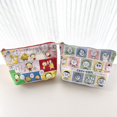 日单 小丸子同作者 coji-可吉 漫画刺绣化妆包 拉链小物收纳包