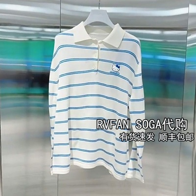 REVANYAYA芮范雅2026春新款休闲风polo针织衫女长袖上衣R10601448