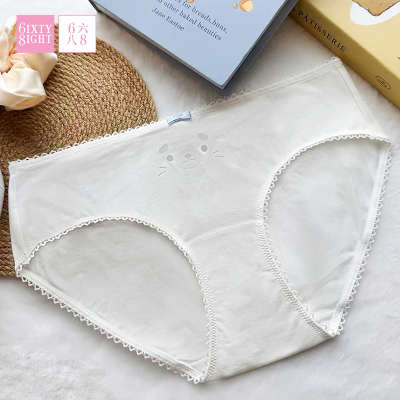 6IXTY8IGHT 68内裤女低腰纯棉裆三角裤7A抑菌柔软舒适包臀
