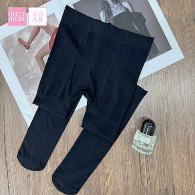 6IXTY8IGHT 68简约舒适百搭打底裤80D半透紧身裤