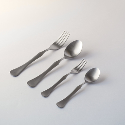 MY家 - 日本制 高桑金属 简约哑光不锈钢餐具 正餐/甜品刀叉勺