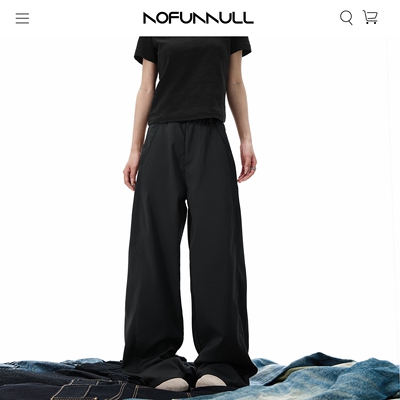 NOFUNNULL美式cleanfit休闲西裤