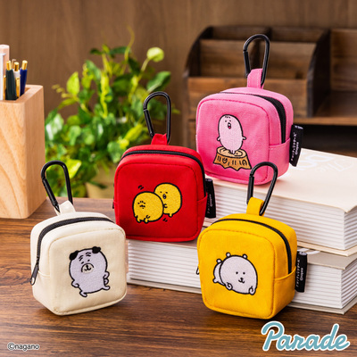 nagano自嘲熊方形小包零钱包收纳包9月饰挂件周边日本鱼肠薯饼