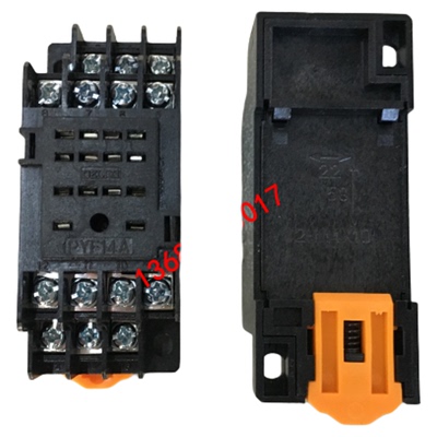 德力西 小型中间继电器底座PYF14A 14只脚CDZ9L-54P HH54P MY4座