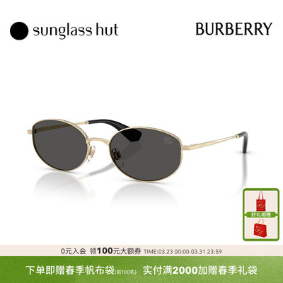 BURBERRY/博柏利【2026春夏新品】太阳镜女款墨镜椭圆眼镜0BE3169
