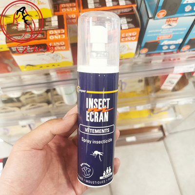 法国insect ecran衣服防蚊驱蚊水喷雾100ml 防蚊子虱子跳蚤喷衣服