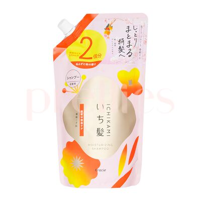 Kracie ICHIKAMI肌美精双重保湿洗发露补充装640ml橙粉通用滋养版