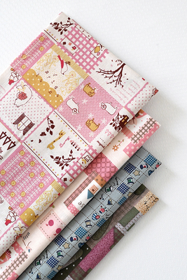 diy韩国进口纯棉印花布