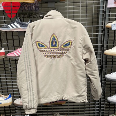 三叶草男装双面穿立领棉服棉衣