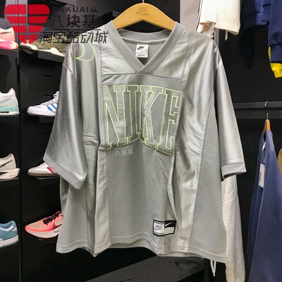 Nike耐克女装2025夏款复古宽松网眼透气速干V领短袖T恤HJ0281-077