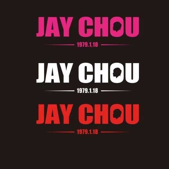 周杰伦JAYCHOU贴纸1979.1.18汽车车身贴纸 汽车玻璃贴纸 头像贴