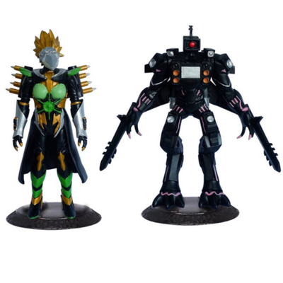 大号三体泰坦人女铅笔人儿童玩具