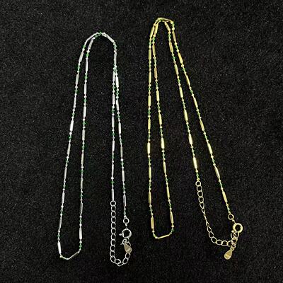 925银桶珠爆闪链-约50Cm-BYS鑫 - 多样性发货-A3844