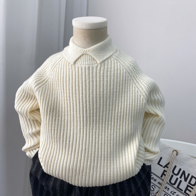 男童修身毛衣打底衫纯色秋冬百搭