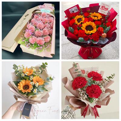 教师节送长辈生日康乃馨向日葵天水市甘谷县武山县张家川县鲜花店