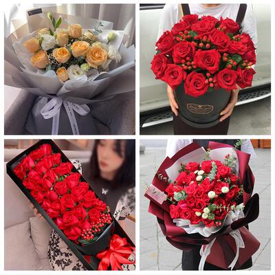 河北唐山市滦州市滦南县乐亭县同城鲜花店订33朵玫瑰送情人女朋友