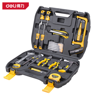 deli得力家用日常电工综合维修箱手动五金多功能套装 DL1021 5961