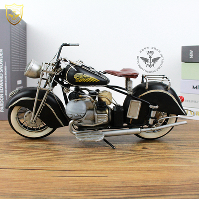 纯手工印第安主题餐厅摩托车模型