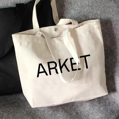 arket帆布包帆布袋定制大容量环保购物袋手提外出时尚上课瑜伽