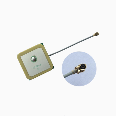 内置GPS有源陶瓷天线 IPEX端子 带LNA信号好有源天线 25*25*6.5mm