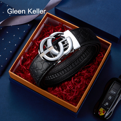 Gleen Keller皮带男2026新款真皮男士腰带百搭纯牛皮裤腰带自动扣