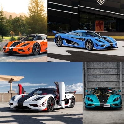 预售 Gryning 1:64 柯尼塞格 Agera RS 树脂汽车模型