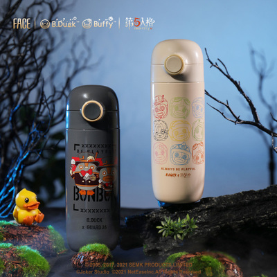 face卡通316镜面不锈钢保温杯