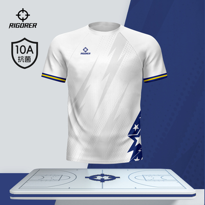 准者NBL全明星运动短袖T恤篮球训练男士夏季10A抗菌运动圆领上衣