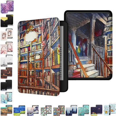 适用2025款Kindle Paperwhite12代电子书保护套7英寸Colorsoft签名版阅读器paperwhite6休眠皮套KPW6彩绘外壳