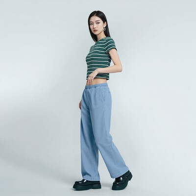 女装牛仔针织水洗裤春夏新款