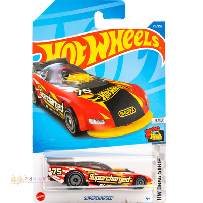 22年211号 SUPERCHARGED 红黑色 风火轮 HW DRAG STRIP系列22M