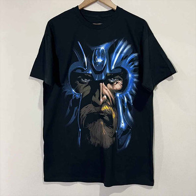 oversize漫画短袖T恤复古欧美