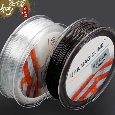 USA round crystal filament transparent elastic string wear