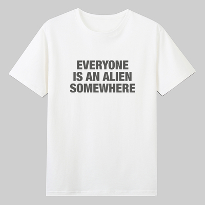 everyone is an alien somewhere酷玩乐队ColdPlay英文t恤演唱会