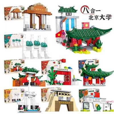 乐玩60215世界名校系列著名代表建筑拼插积木儿童手工六一节玩具6